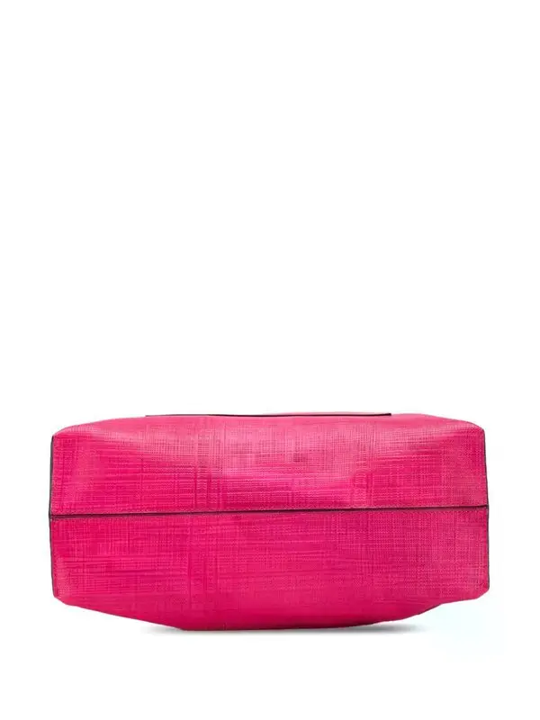 Loewe Anagram Leather Shopper Tote Bag - Pink