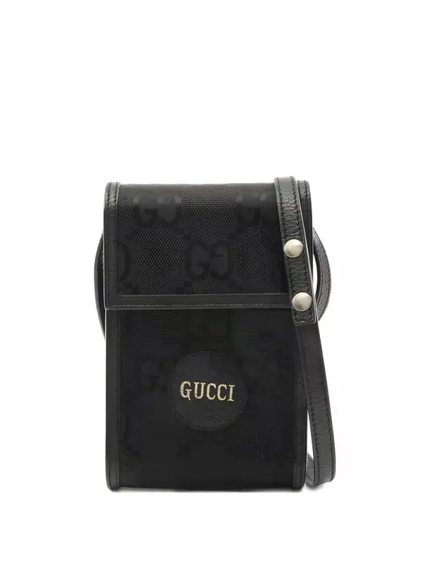 Gucci Gg Pattern Mini Shoulder Bag - Black