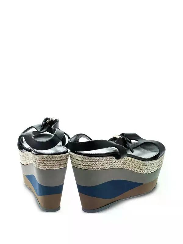 SERGIO ROSSI 95mm Wedged Platform Sandals