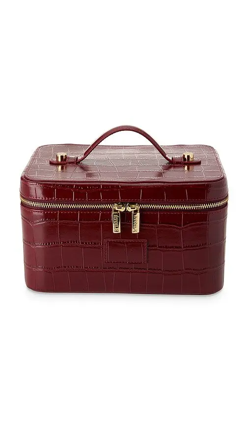 ETOILE COLLECTIVE X Vanity Case - Burgundy Croc