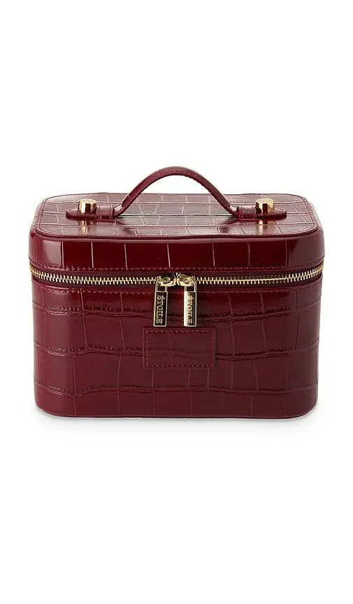 ETOILE COLLECTIVE X Mini Vanity Case - Burgundy Croc