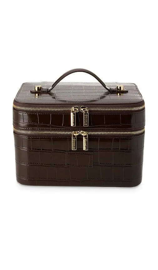 ETOILE COLLECTIVE X Duo Vanity Case - Espresso Croc