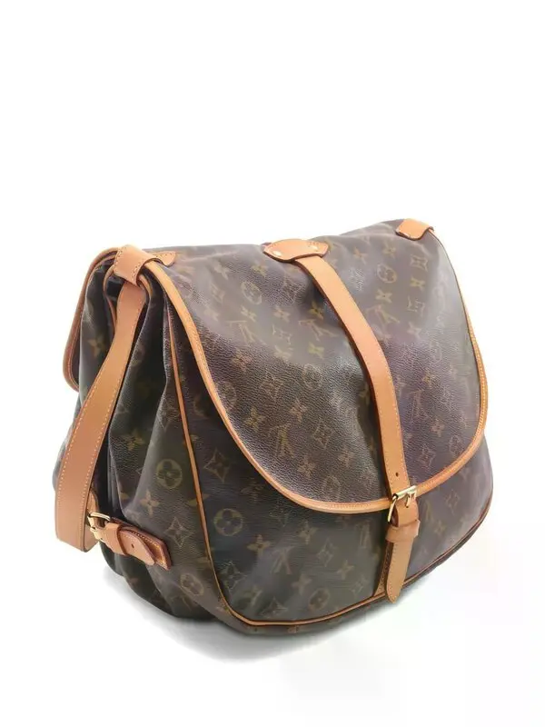 LOUIS VUITTON Saumur 35 Monogram Buckle Shoulder Bag