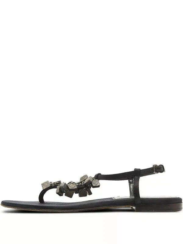 Burberry Leather Flat Sandals