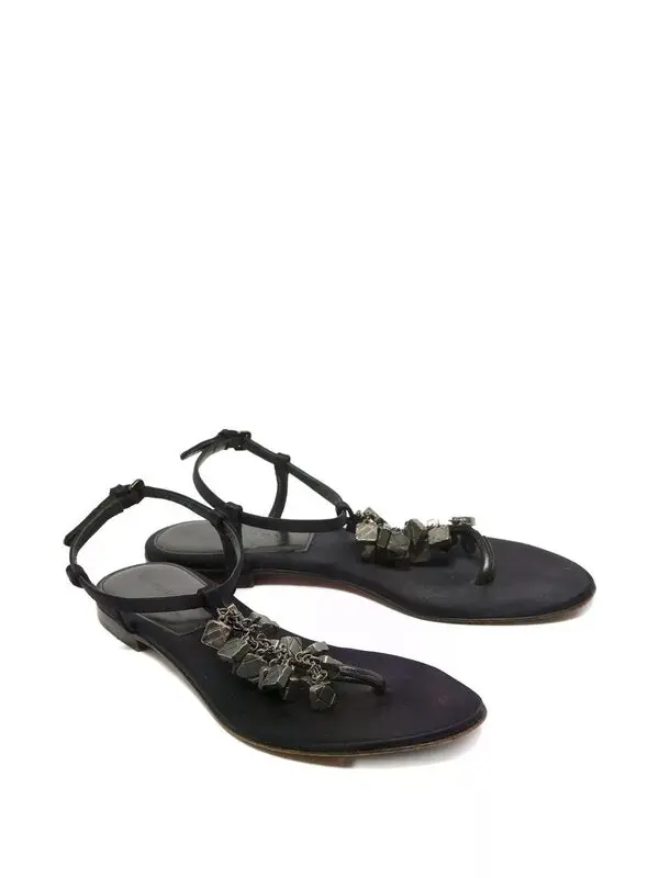Burberry Leather Flat Sandals
