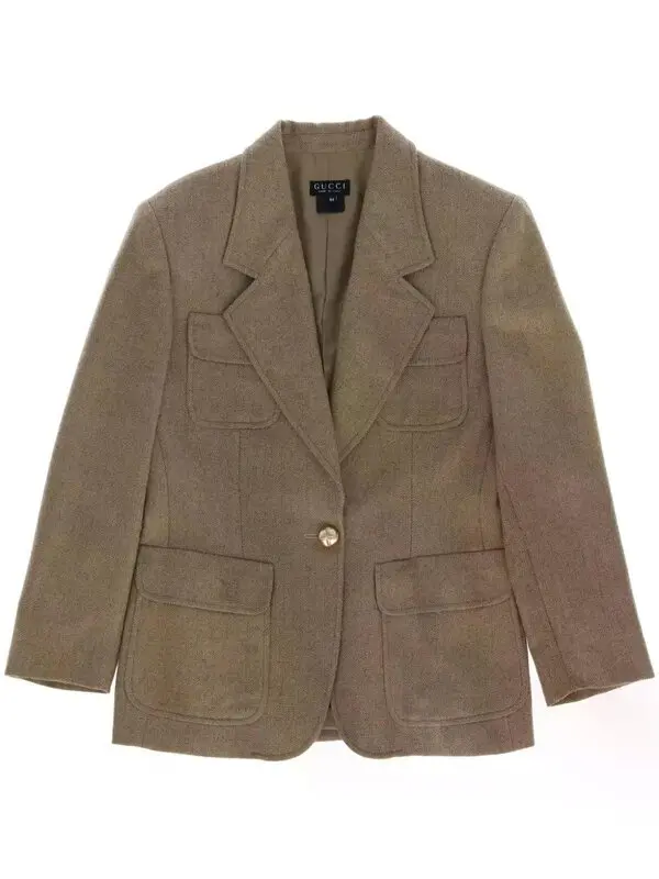 Gucci 1980s Wool Single-breasted Blazer
