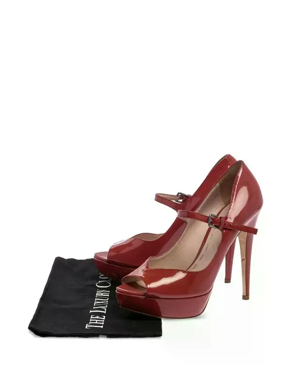 Miu Miu 125mm Leather Platform Pumps