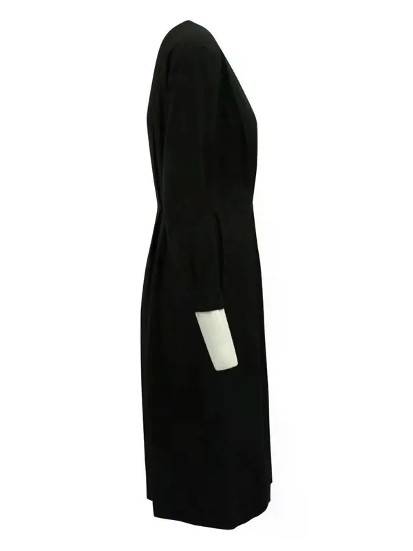Dries Van Noten Pleated Long-sleeve Dress