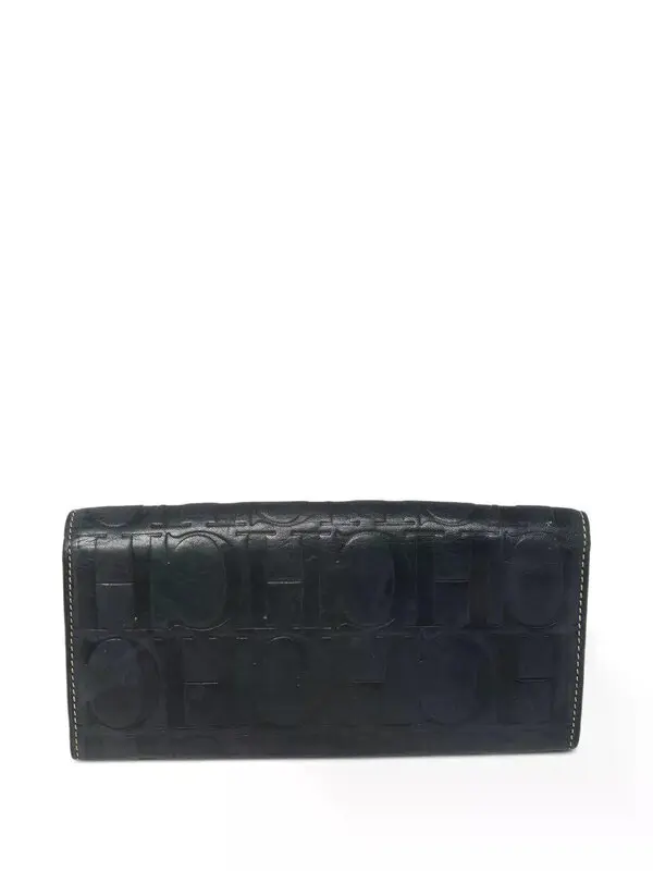 Carolina Herrera Leather Wallet - Blue