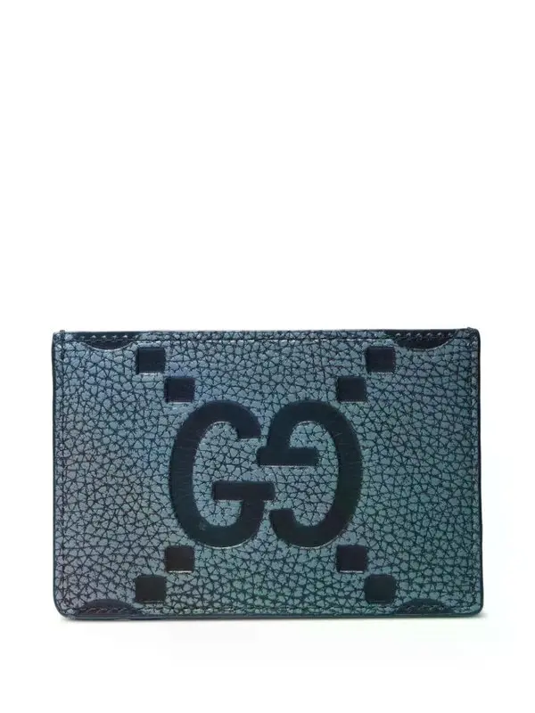 Gucci 2020-2025 Maxi Gg Leather Cardholder - Grey
