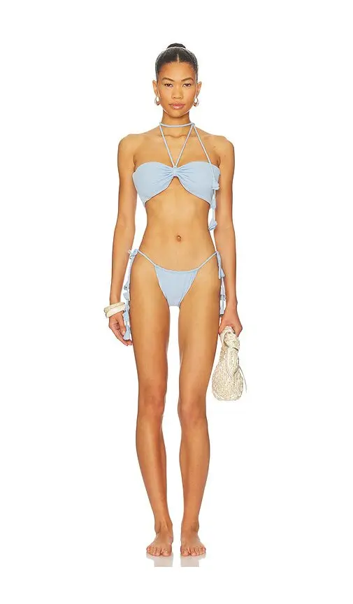 Devon Windsor Elisa Side Tie Bikini Bottom - Skylar