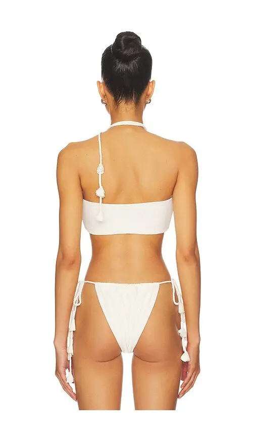 Devon Windsor Eleanor Halter Bikini Top - Dove