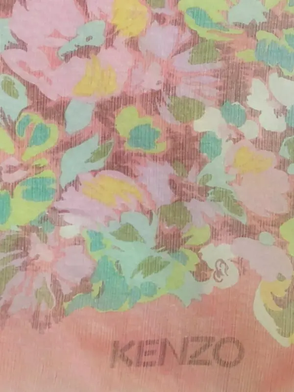 Kenzo Floral Butterfly Silk Scarf