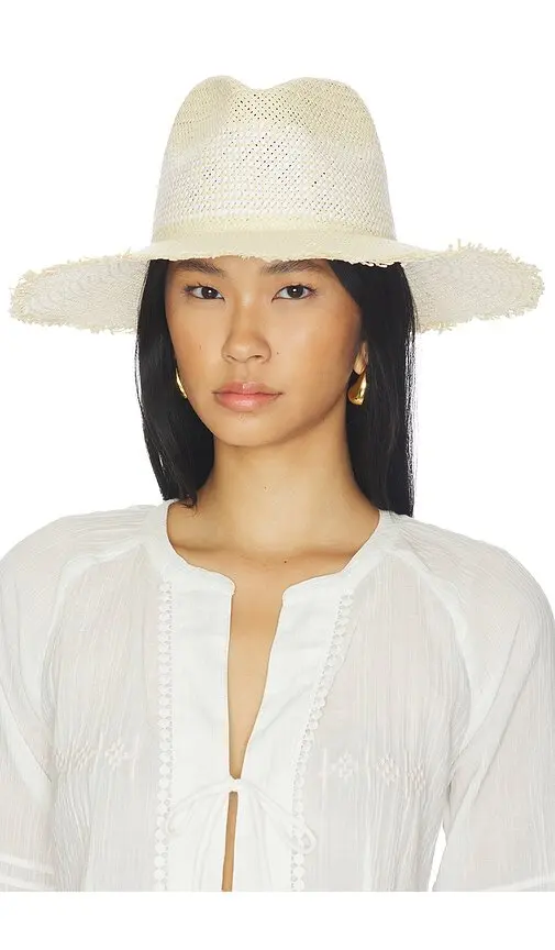 NIKKI BEACH St. Tropez Fedora Hat - Ivory