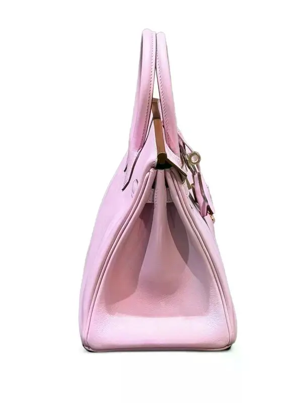 Hermès 2022 Birkin 25 Swift Rose Gold-hardware Tote Bag - Pink