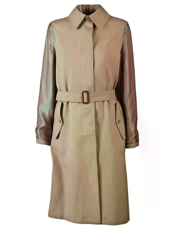 MAISON MARGIELA Iridescent Sleeve Coat - Neutrals