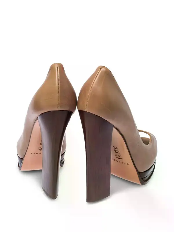 Casadei 140mm Peep-toe Platform Pumps