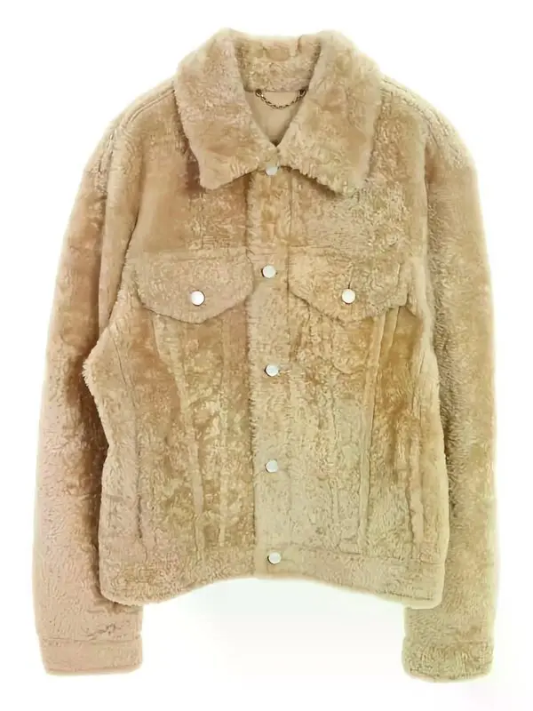 LOUIS VUITTON 2010s Buttoned Shearling Jacket