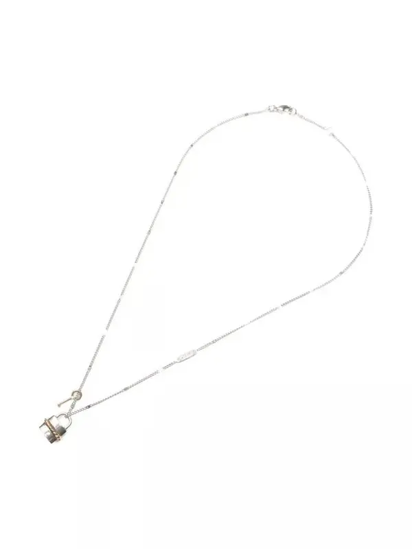 Chloé 2000s Padlock Necklace - Silver