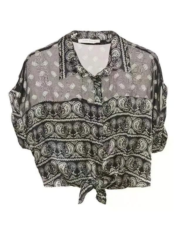 Pierre Balmain Vintage Paisley-print Silk Top