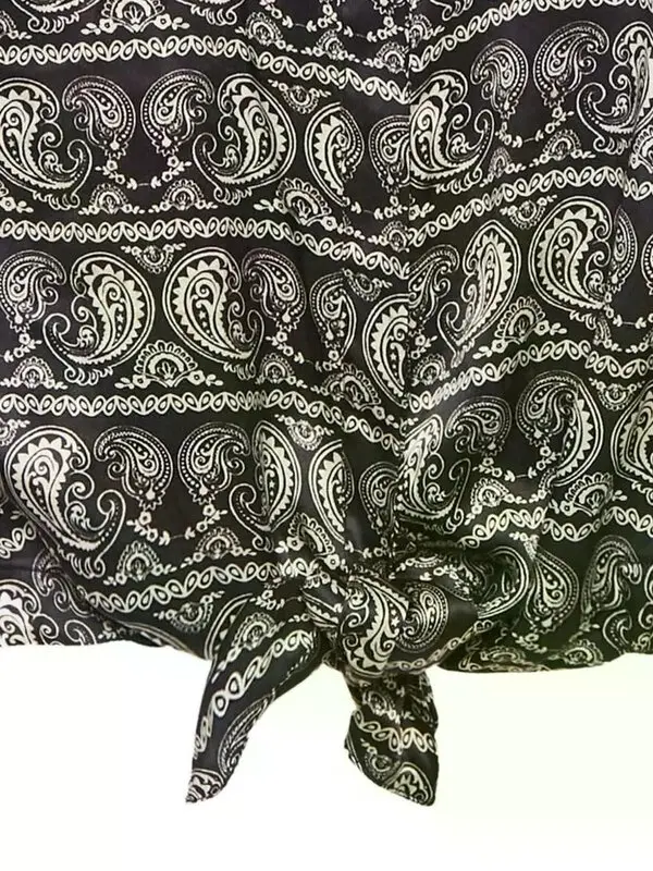 Pierre Balmain Vintage Paisley-print Silk Top