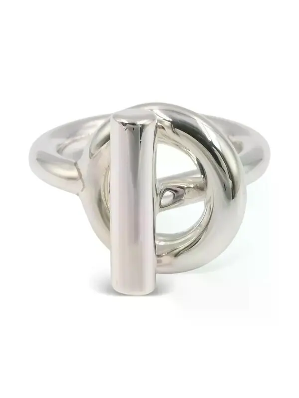 Hermès Echape Mm Ring - Silver