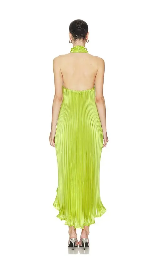 L'IDEE Caribbean Mini Dress - Lime Gloss