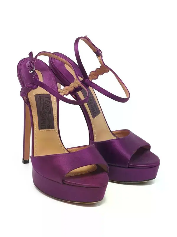 FERRAGAMO 100mm Satin Sandals