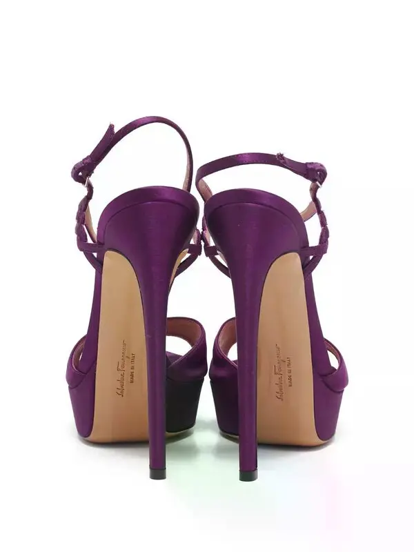 FERRAGAMO 100mm Satin Sandals