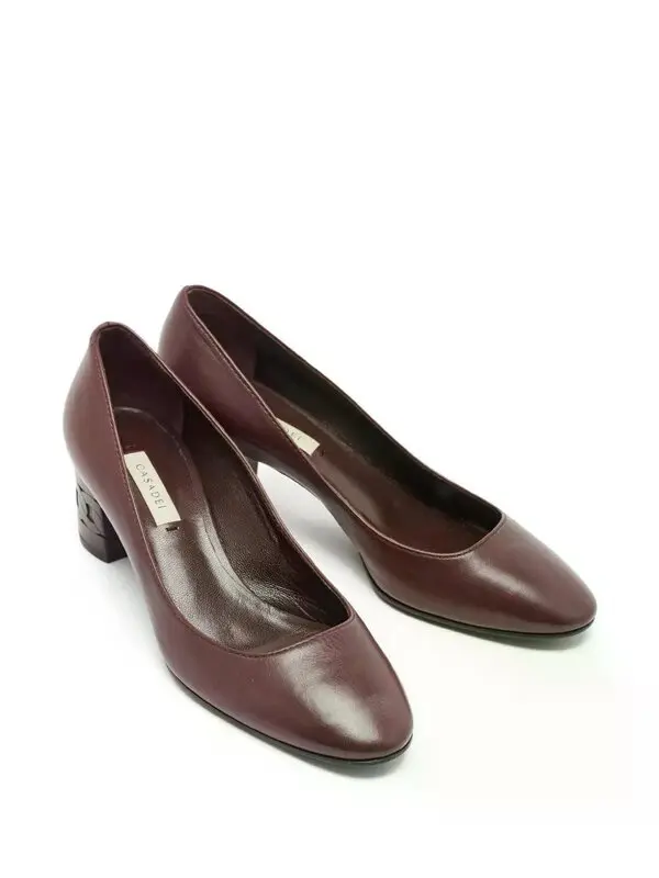 Casadei 55mm Block-heel Pumps