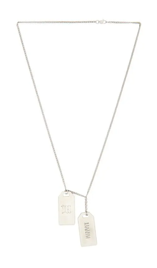 MISBHV Forever Dog Tag Necklace - Silver