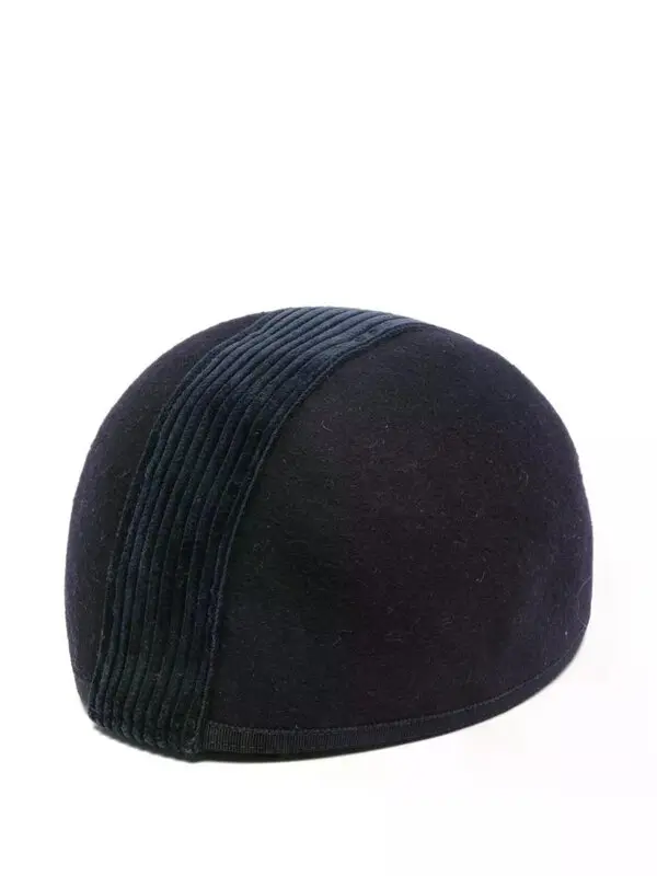 Giorgio Armani 1990s Ribbed Hat - Blue