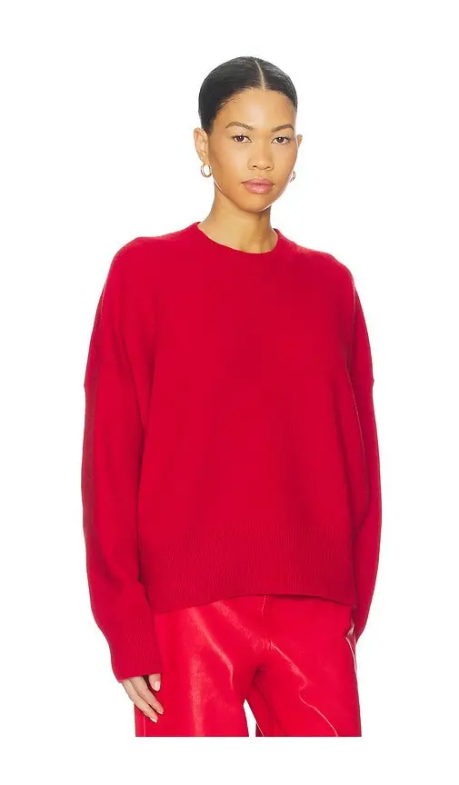 RÓHE Brushed Wool Crewneck Sweater - Rosso