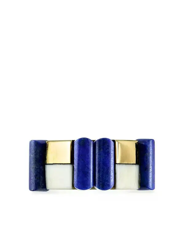 PRAGNELL 18kt Yellow Lapis Lazuli Ring - Gold