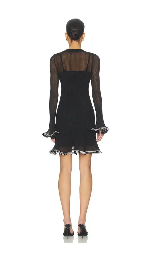 Simkhai Zelda Long Sleeve Mini Dress - Black