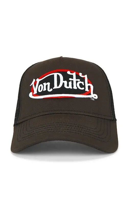 VON DUTCH Over Flow Trucker Hat - Black