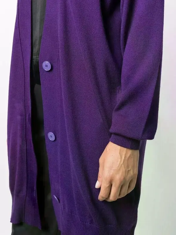 Versace 1990s V-neck Knee-length Cardigan