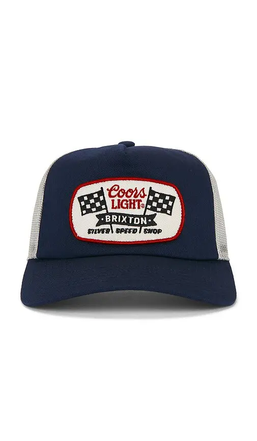 Brixton Coors Light Pit Stop Trucker Hat - Coors Navy & Silver