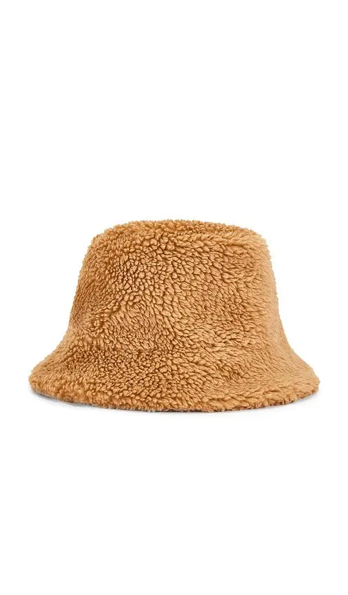 Adrienne Landau Teddy Bucket Hat - Beige