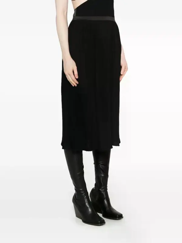 Dior 1970s Wool Midi Skirt