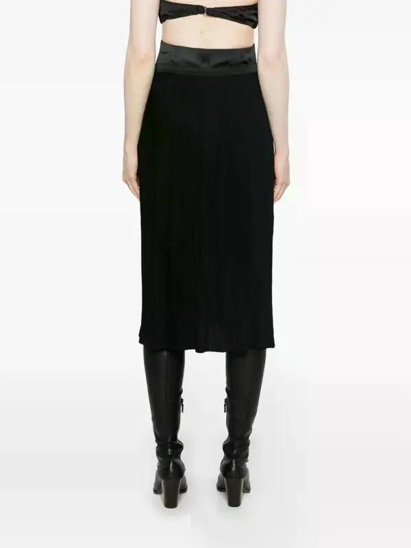 Dior 1970s Wool Midi Skirt