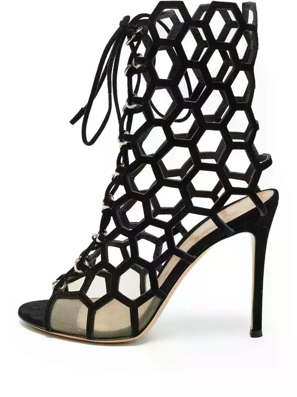 GIANVITO ROSSI 100mm Cut-out Sandals