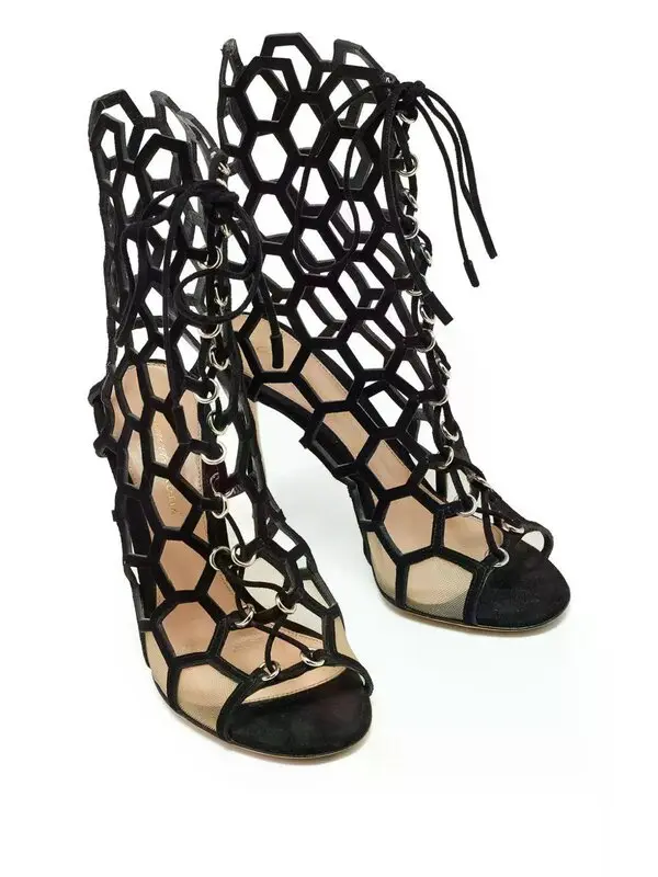 GIANVITO ROSSI 100mm Cut-out Sandals