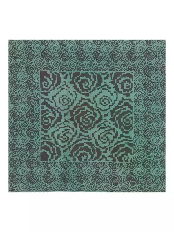 Missoni 2000's Silk Scarf - Green