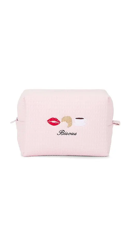 ABBODE Bisous Waffle Pouch - Peony