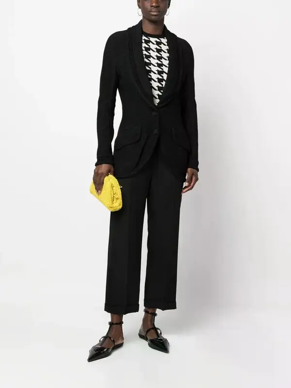John Galliano 1990s Crochet Knit Blazer
