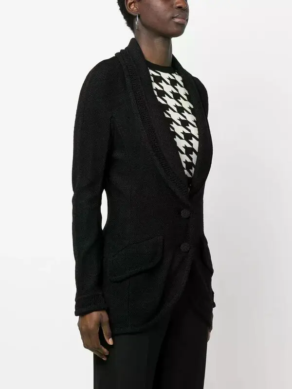 John Galliano 1990s Crochet Knit Blazer