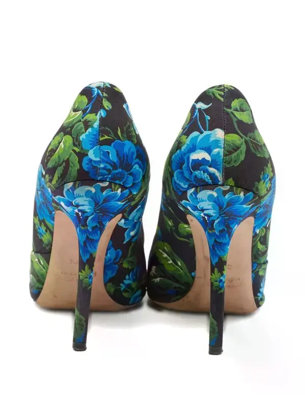 Miu Miu 85mm Floral-print Pumps