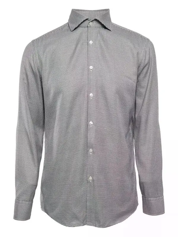 BOSS Pre-owned Houndstooth-pattern Cotton Shirt