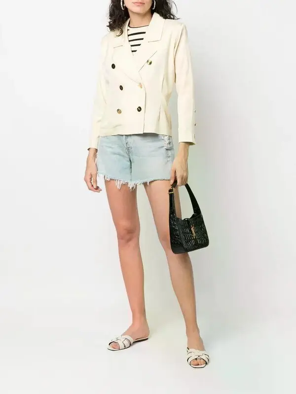 Saint Laurent 1980s Double-breasted Cropped Jacket